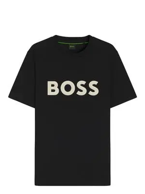 BOSS 3d-logo T-shirt In Cotton Jersey - Black