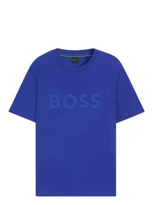BOSS 3d-logo T-shirt In Cotton Jersey Blue