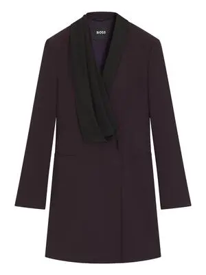 BOSS Wool Tuxedo Dress - Light Purple