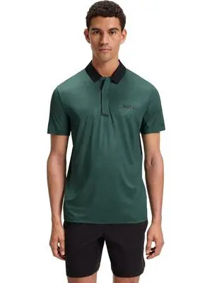 BOSS Paddy Polo Shirt In Quick-dry Stretch Jersey - Light Green