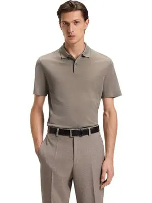 BOSS Silk-wool Polo Shirt With Mother-of-pearl Buttons - Light Beige