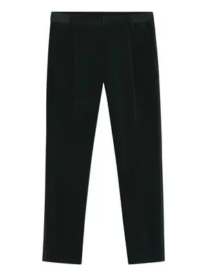 Hugo Slim-fit Cotton Velvet Trousers - Light Green