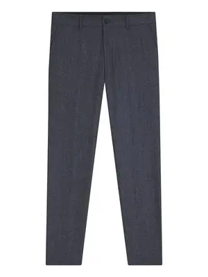 BOSS Slim-Fit Virgin Wool Trousers Light Blue