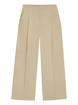 BOSS Relaxed-fit Cropped Culottes - Light Beige