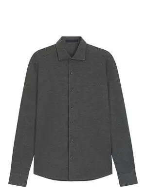 BOSS Beckham X Slim-fit Shirt In Cotton Jersey - Grey