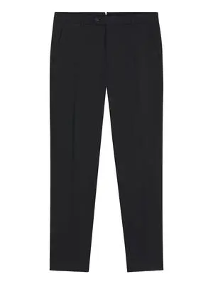 BOSS Tapered-fit Stretch Trousers - Dark Blue