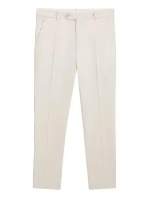 BOSS Tapered-fit Stretch Trousers - White