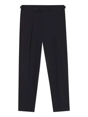 BOSS Tapered-fit Trousers - Dark Blue