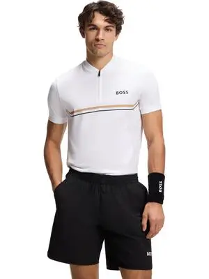 BOSS Polo Shirt With Seamless Bodymapping - White