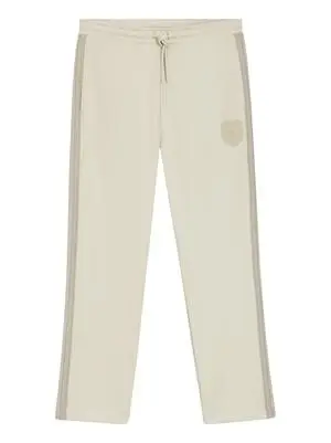 BOSS Crest-logo Tracksuit Bottoms In A Regular Fit - Light Beige