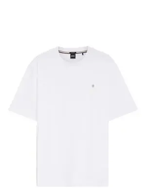 BOSS Regular-fit T-shirt In Mercerized Interlock Cotton - White