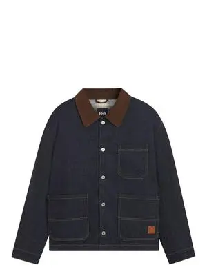 BOSS Indigo Denim Shirt Jacket - Dark Blue