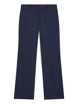 Hugo Slim-fit Pinstripe Trousers - Patterned