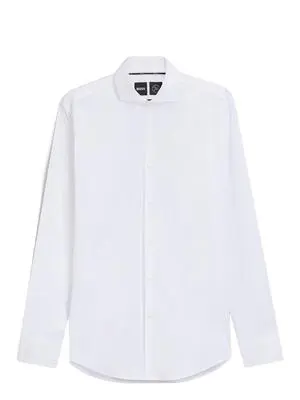 BOSS Slim-fit Shirt In Easy-iron Cotton-blend Poplin - White