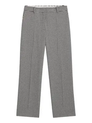 Hugo Houndstooth Straight-leg Trousers - Patterned