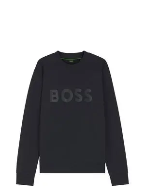 BOSS Tonal Logo Sweatshirt - Dark Blue