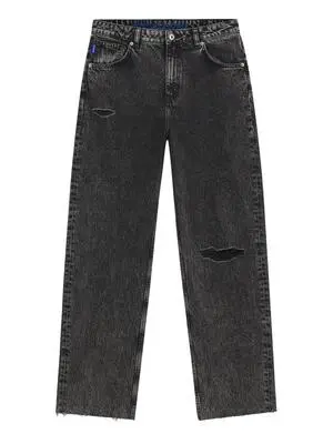 Hugo Relaxed-fit Rigid Denim Jeans - Black