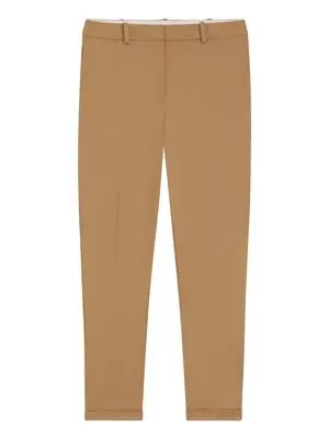 BOSS Regular-fit Trousers In Stretch-cotton Twill - Beige