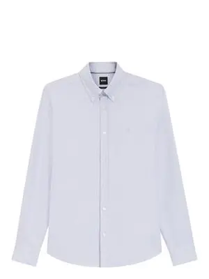 BOSS Regular-fit Shirt In Oxford Cotton - Light Purple
