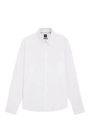 BOSS Regular-fit Shirt In Oxford Cotton - White