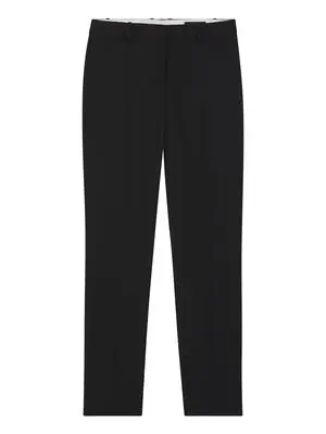 BOSS Regular-fit Virgin Wool Trousers - Black