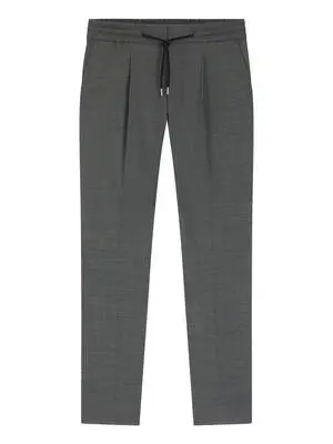 Hugo Slim-fit Wool-blend Trousers - Grey