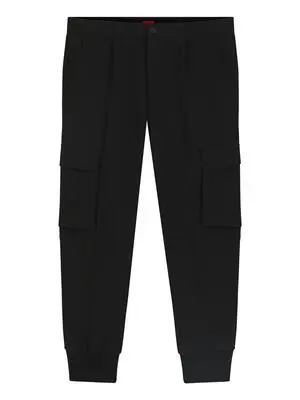 Hugo Slim-Fit Cargo Trousers Black