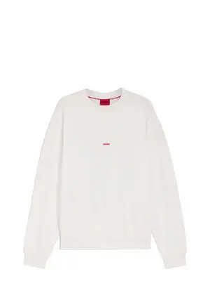 Hugo Cotton Terry Sweatshirt - White