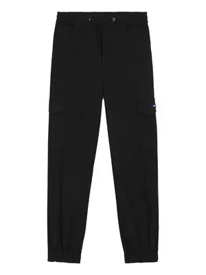 Hugo Regular-fit Cropped Cargo Trousers - Black
