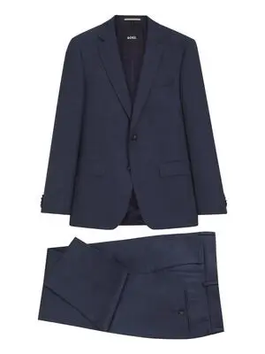 BOSS Two-piece Slim-fit Suit In Virgin Wool And Silk - Light Blue
