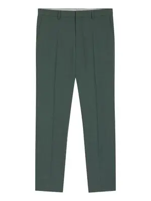 BOSS Slim-fit Trousers In Stretch Cloth - Light Green