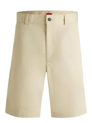 Hugo Regular-Fit Slim-Leg Shorts Light Beige