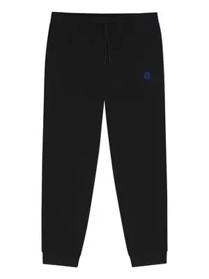 Hugo Cotton-terry Tracksuit Bottoms With Happy - Black