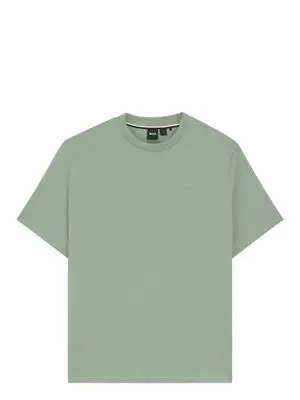 BOSS Cotton-jersey T-shirt With Logo Detail Light Green