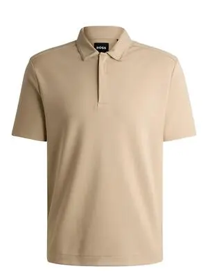 BOSS Polo Shirt With Antibacterial Performance Light Beige