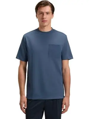 BOSS T-shirt With Tonal Trims Blue
