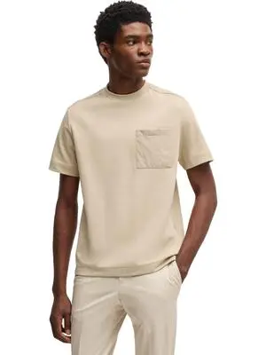 BOSS T-shirt With Tonal Trims Light Beige