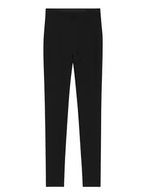BOSS Front-cutline Leggings In Stretch Jersey - Black