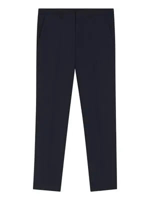 Hugo Extra-slim-fit Wool Blend Trousers - Dark Blue