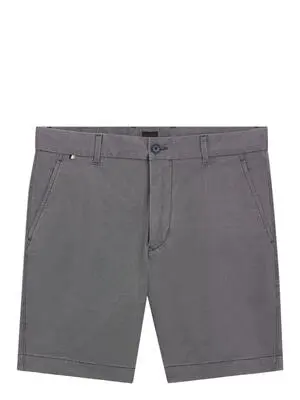 BOSS Slim-Fit Micro-Patterned Shorts Grey