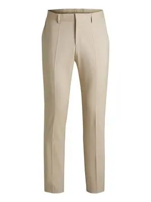 BOSS Stretch Chiffon Formal Trousers Light Beige