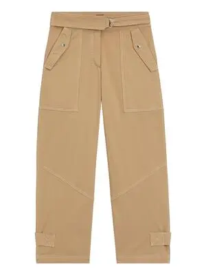 BOSS Stretch-cotton Twill Trousers - Brown