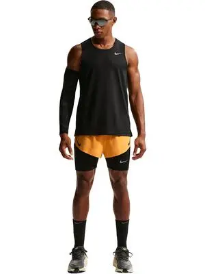 Nike Aeroswift Dri-fit Adv 2" Brief-lined Running Shorts - Orange