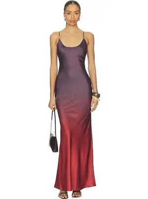 SNDYS Amaya Bias Maxi Dress - Plum Ombre