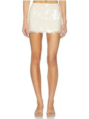 SNDYS Calena Micro Mini Skirt - Champagne