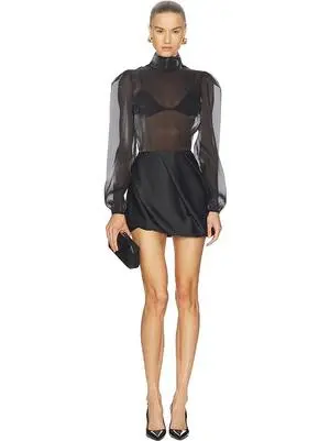 CAMILA COELHO Ruvina Mini Dress - Black