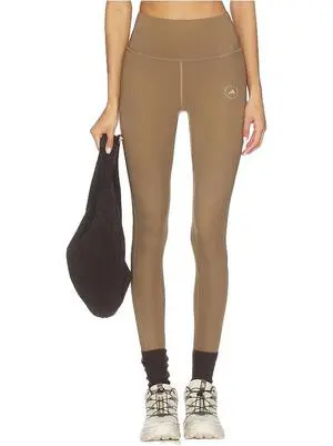Adidas By Stella McCartney True Strength Yoga 7/8 Legging - Brown Moss