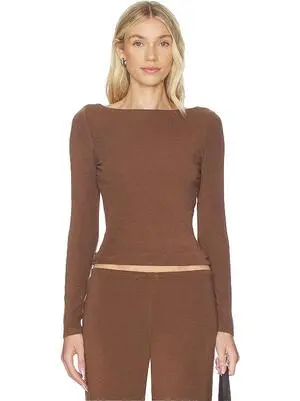 ARTLESS FOREVER Lane Boatneck Top - Mocha