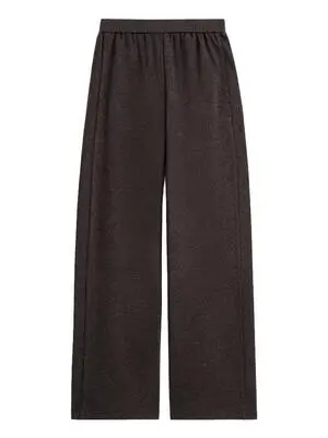 Cos Wide-leg Cotton Joggers - Brown