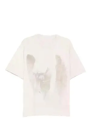 WARMAN Cotton Printed T-shirt - Neutrals